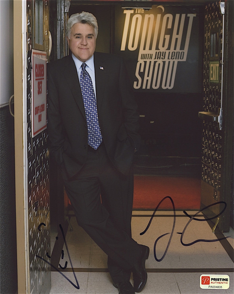 Jay Leno Signed 8x10 Photo with Hand Drawn Self Portrait Sketch (PA COA ...