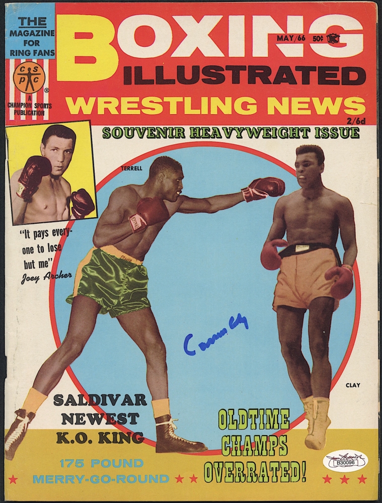 Muhammad Ali Signed Vintage 1966 "Boxing Illustrated" Magazine Signed ...