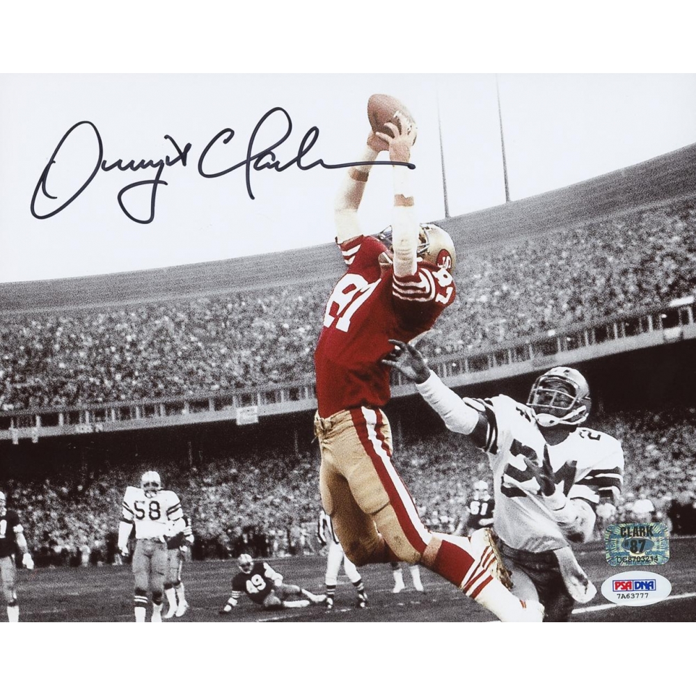 Dwight Clark Signed 49ers "The Catch" 8x10 Photo (PSA COA & Clark ...