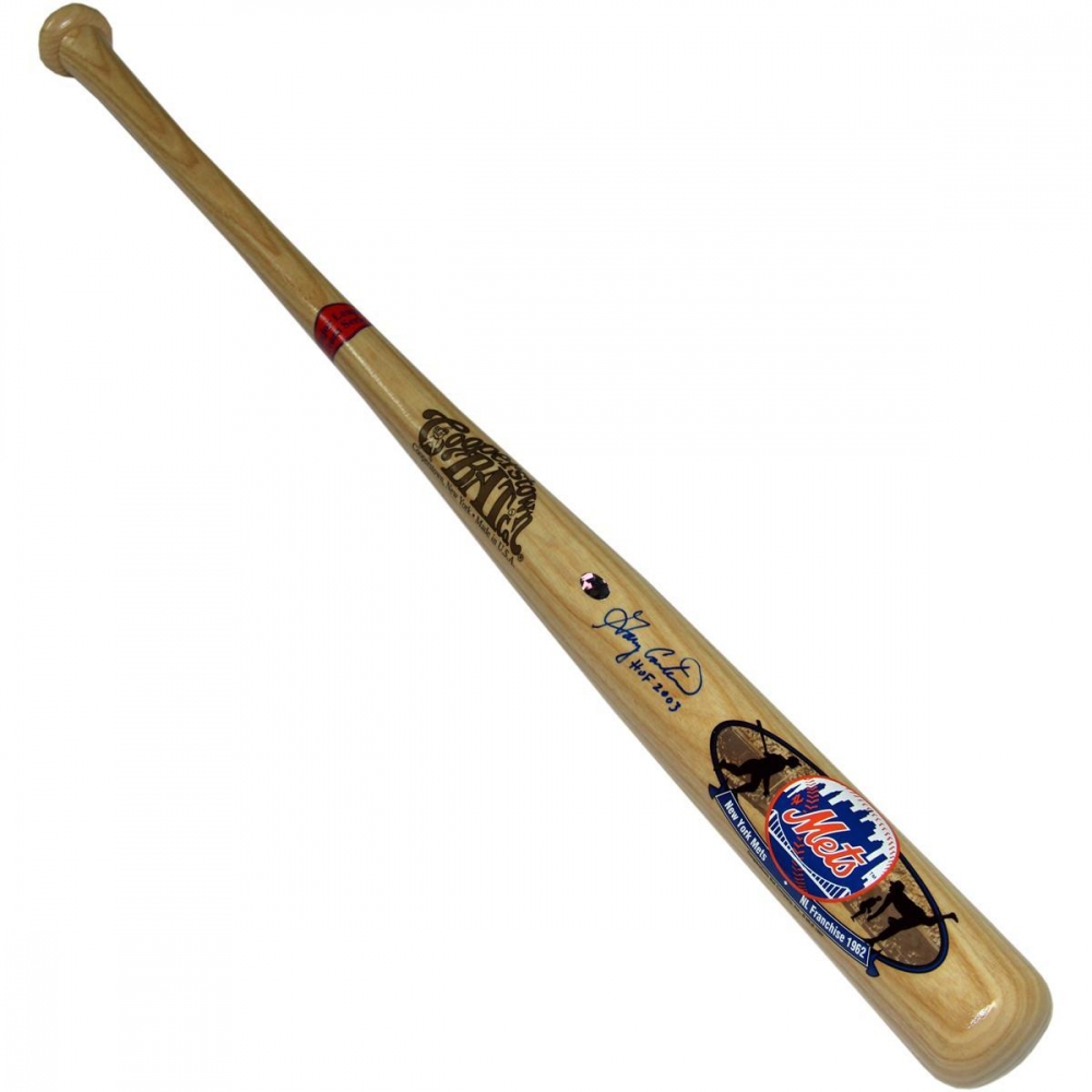 Gary Carter Signed Cooperstown Baseball Bat Inscribed "HOF 2003 ...