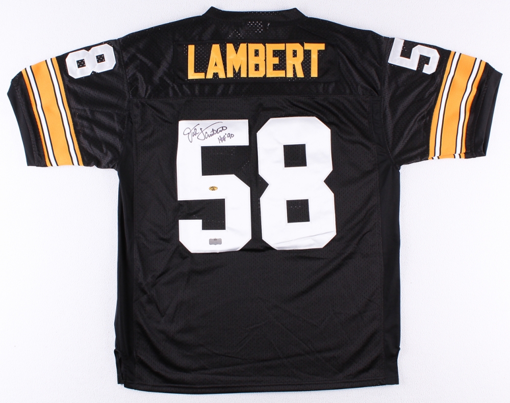 Jack Lambert Signed Steelers Throwback Jersey Inscribed "HOF 90 ...
