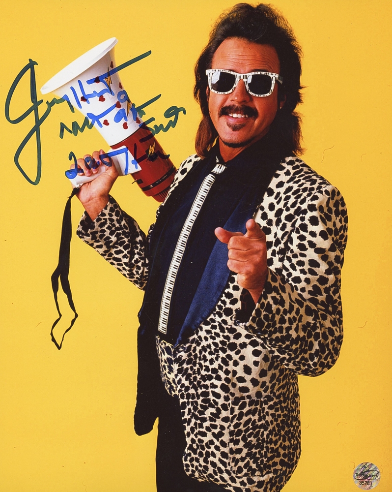 Jimmy Hart Signed 8x10 Photo Inscribed "Mouth of the South" & "2005 HOF ...