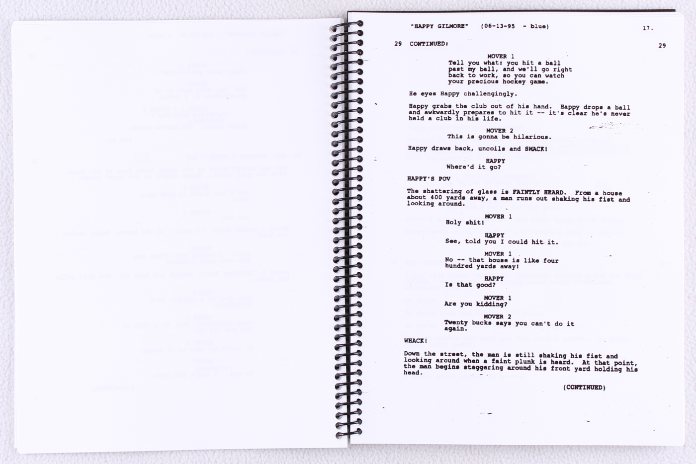 Adam Sandler Signed "Happy Gilmore" Full Script (JSA COA) | Pristine ...
