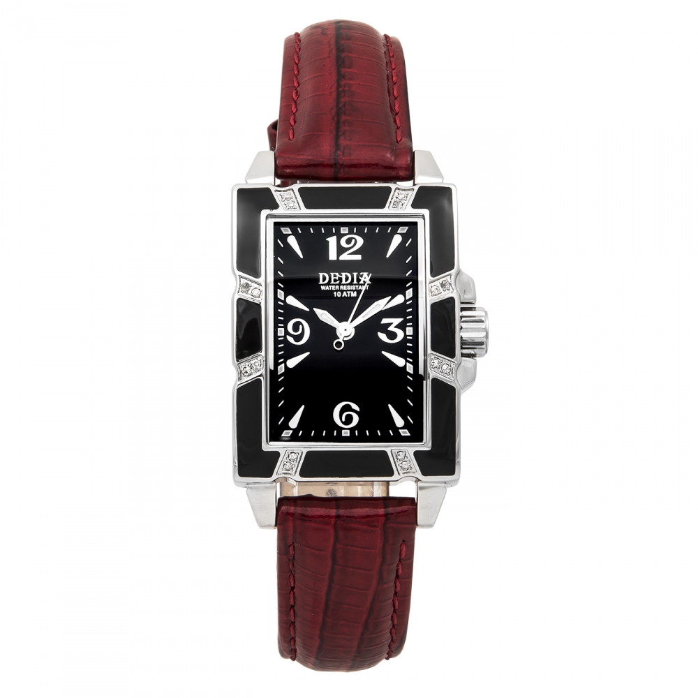 DEDIA Lily Diamond Swiss Made Ladies Watch with 16 White Diamonds ...