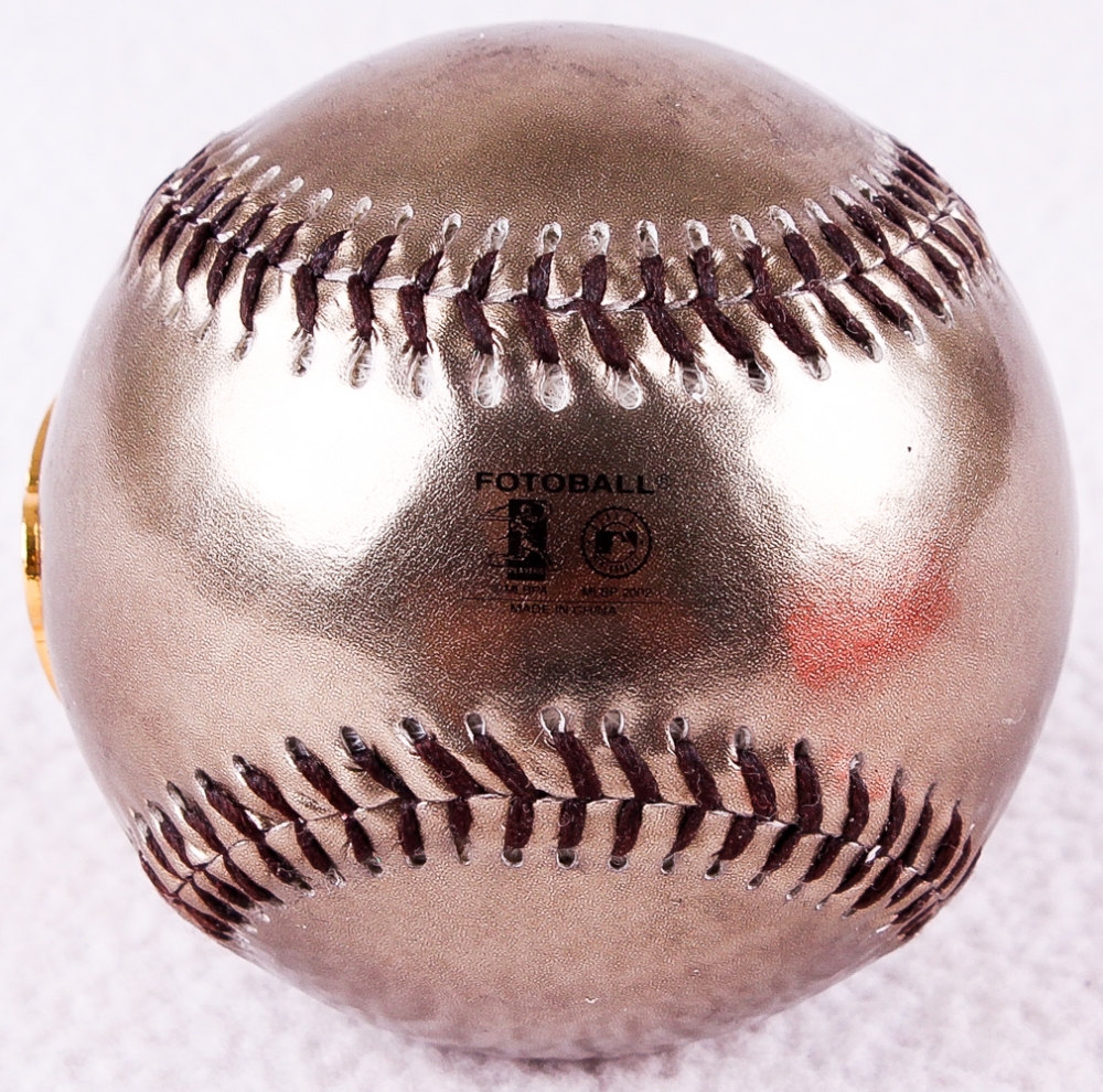 Ken Griffey Jr. Reds Logo Gold Baseball | Pristine Auction