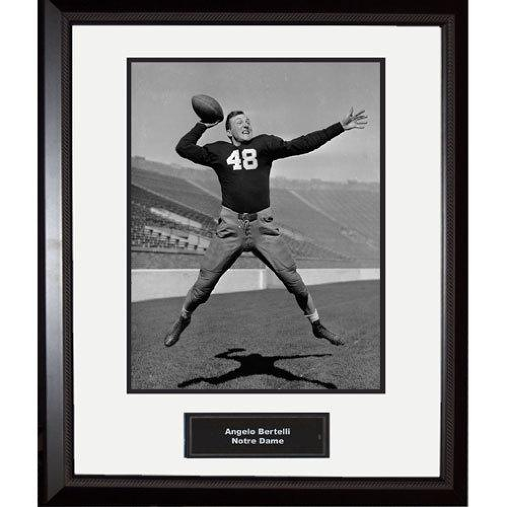 Angelo Bertelli Notre Dame 16x20 Custom Framed Photo | Pristine Auction