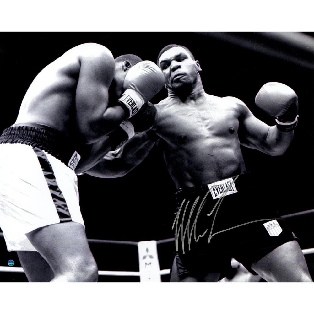Mike Tyson Signed 16x20 Photo vs. Reggie Gross (Steiner COA) | Pristine ...