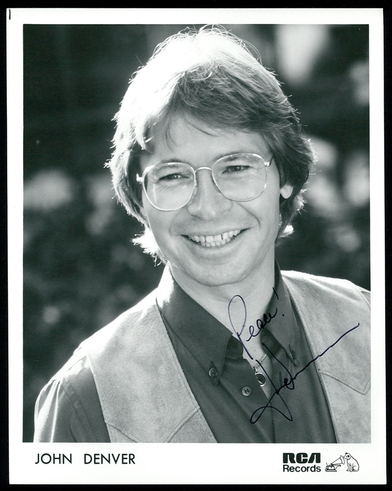 John Denver Signed 8x10 Photo Inscribed "Peace!" (JSA LOA) | Pristine ...