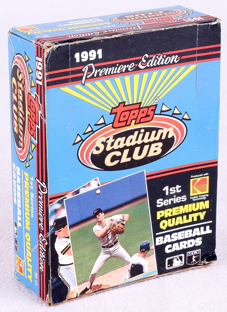 1991 Topps Premiere Edition Stadium Club 1st Series Baseball Wax Box ...
