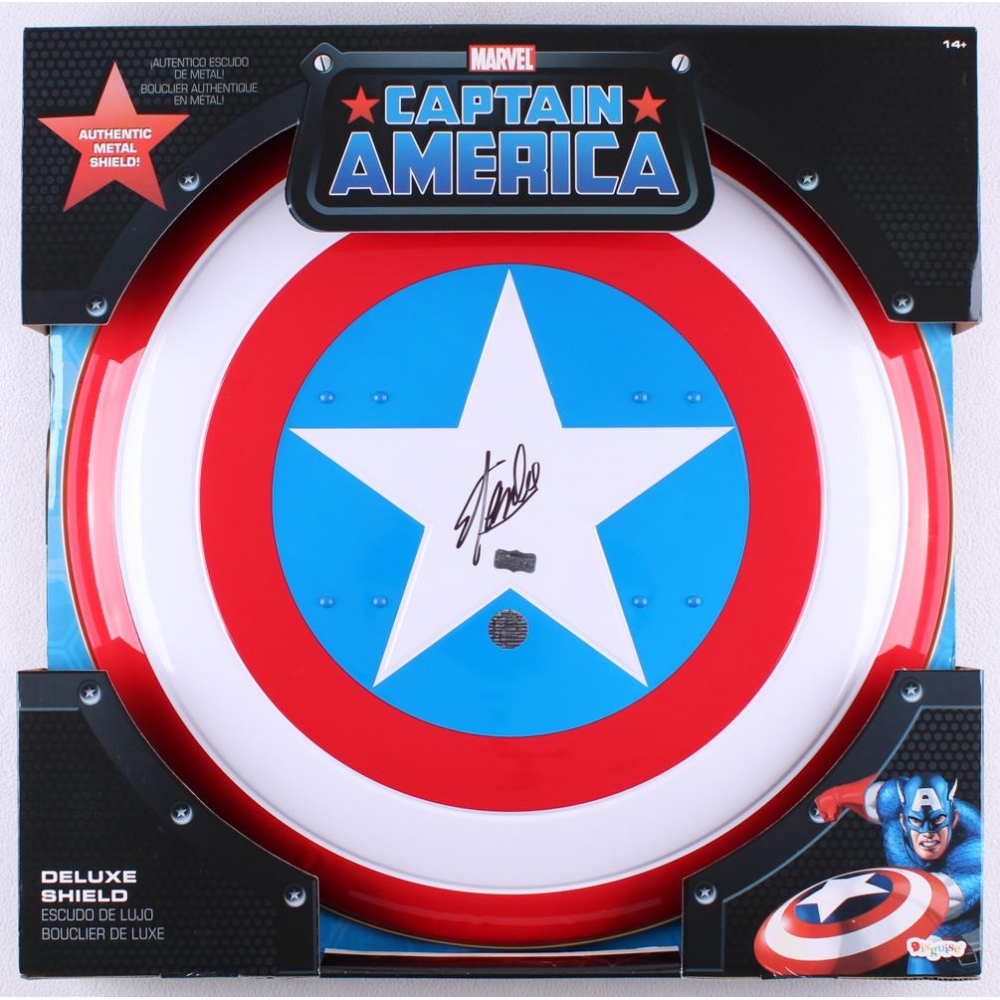 Stan Lee Signed "Captain America" Marvel Authentic Full-Size Metal ...
