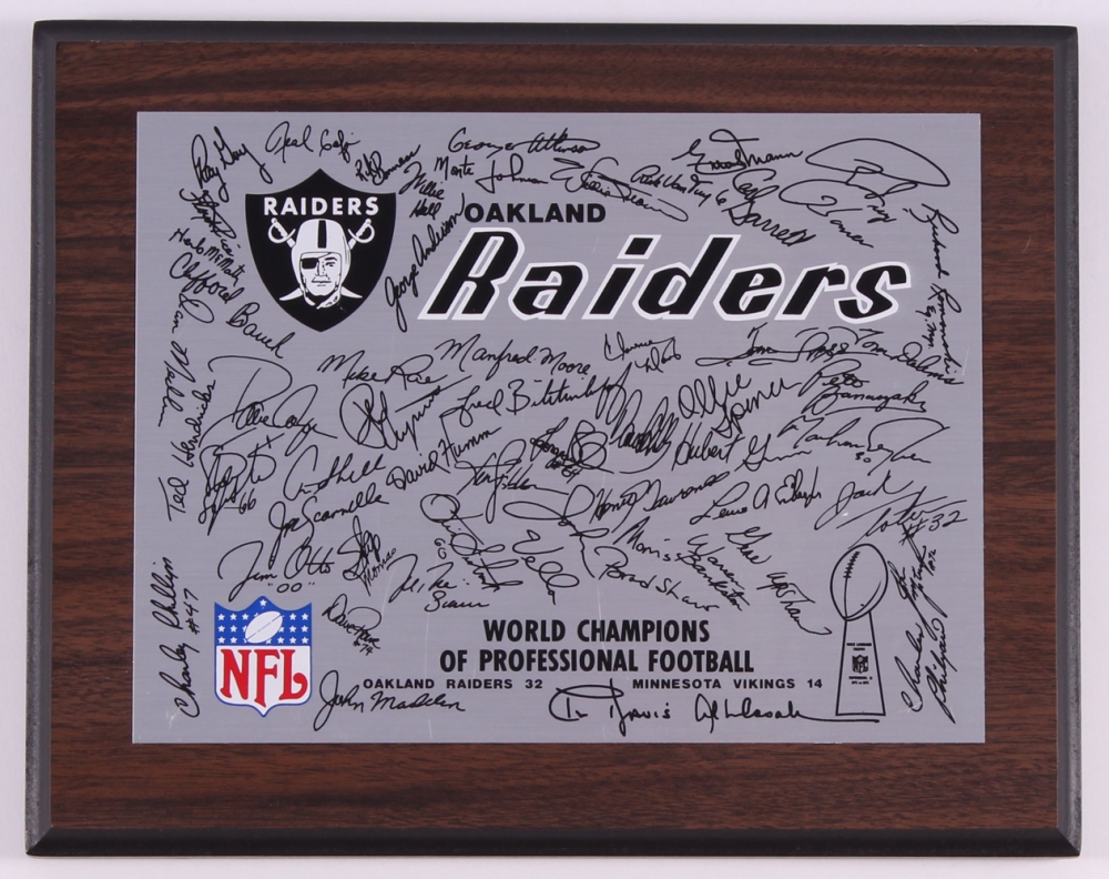 Ken Stabler Oakland Raiders Super Bowl XI 10" x 8" Champion ...