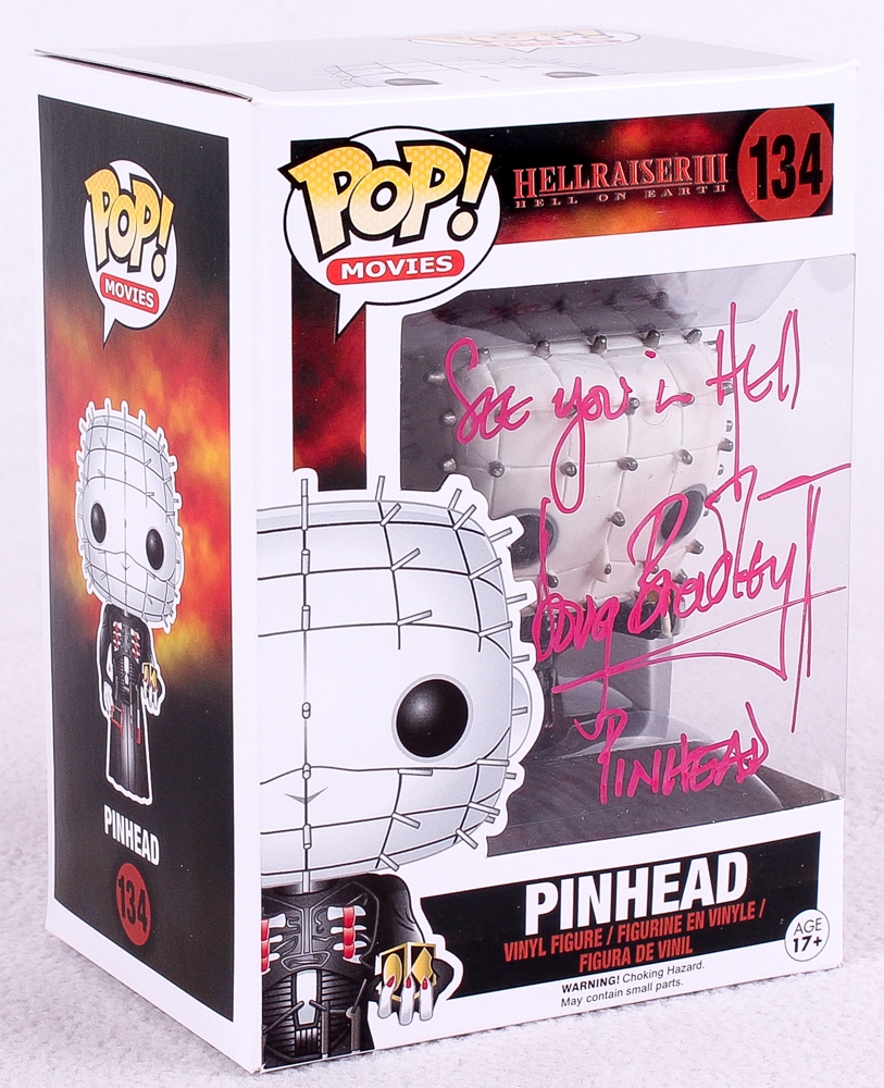 Doug Bradley Signed Pinhead "Hellraiser III" POP! Vinyl Figure ...