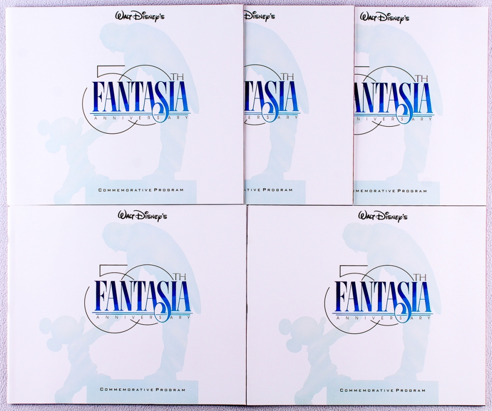 Lot of (5) 1990 Vintage Fantasia Walt Disney 50th Anniversary ...
