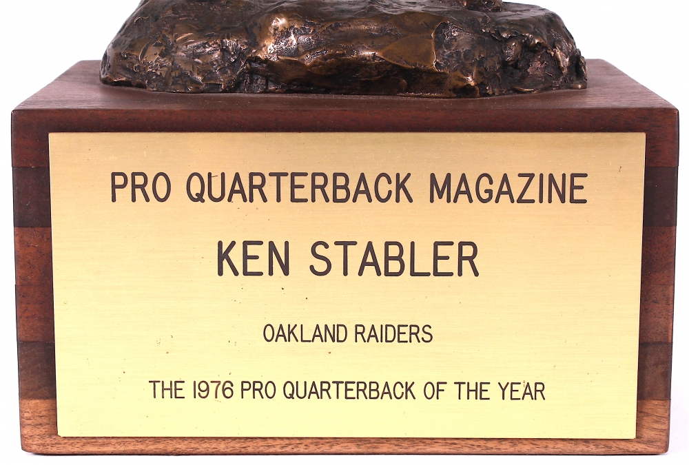 Ken Stabler 1976 "Pro Quarterback Magazine" Pro Quarterback of the Year ...
