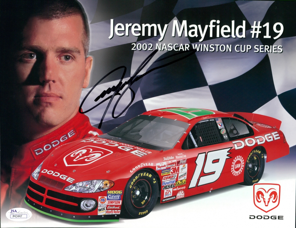 Jeremy Mayfield Signed Nascar 8x10 Photo (JSA COA) | Pristine Auction