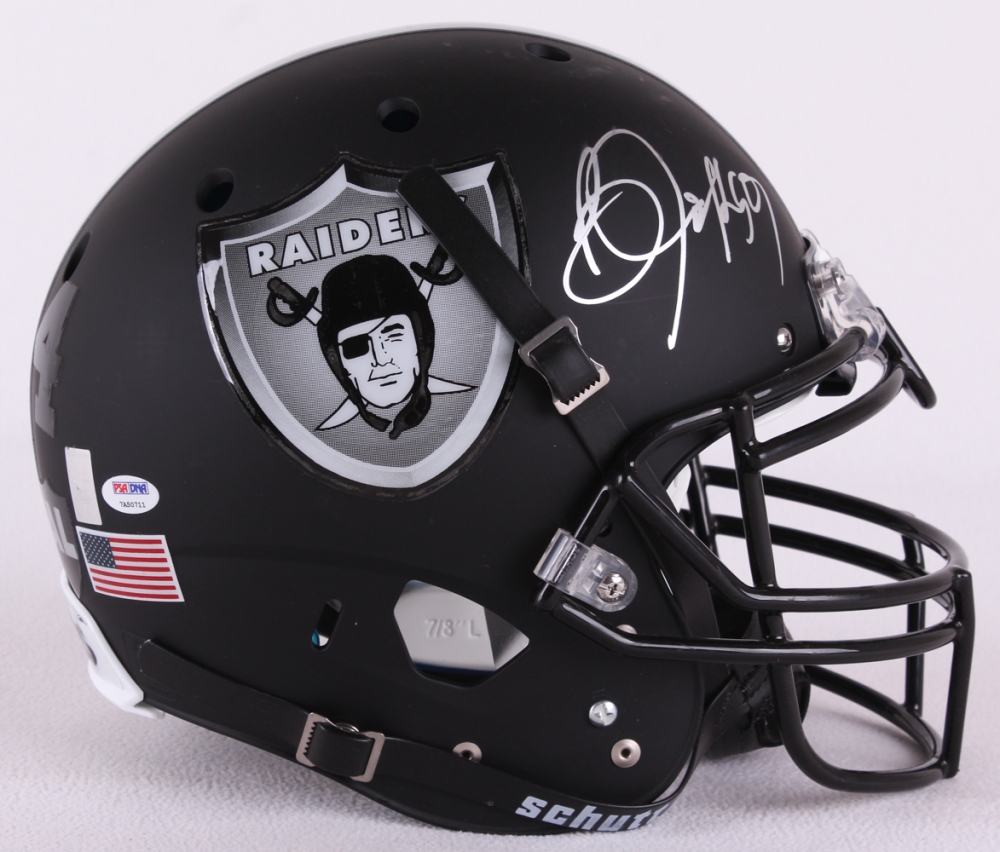 Bo Jackson Signed Raiders Full-Size Authentic Pro-Line Matte Black ...