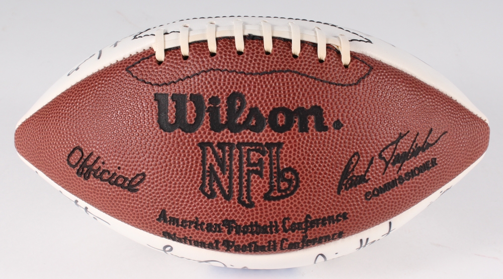 QB Legends Football Signed by (31) with Johnny Unitas, Otto Graham ...