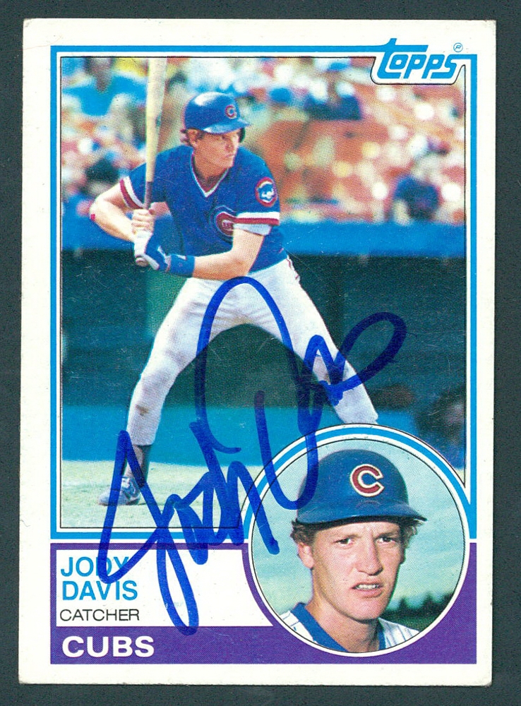 Jody Davis Signed 1983 Topps #542 (Autograph Reference COA) | Pristine ...