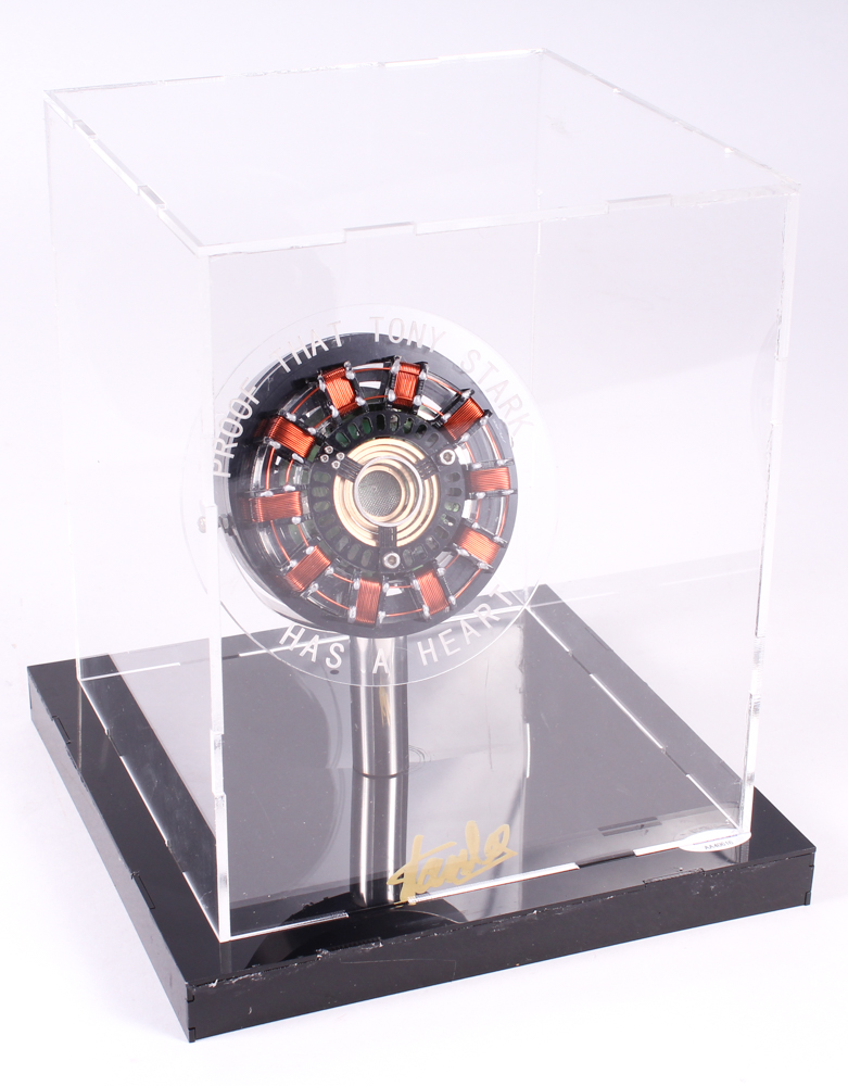 Stan Lee Signed "Iron Man" Light Up Arc Reactor Movie Replica Prop with ...