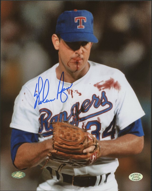 Nolan Ryan Signed Rangers "Nolan Knows Bo" 8x10 Photo (Ryan Hologram ...