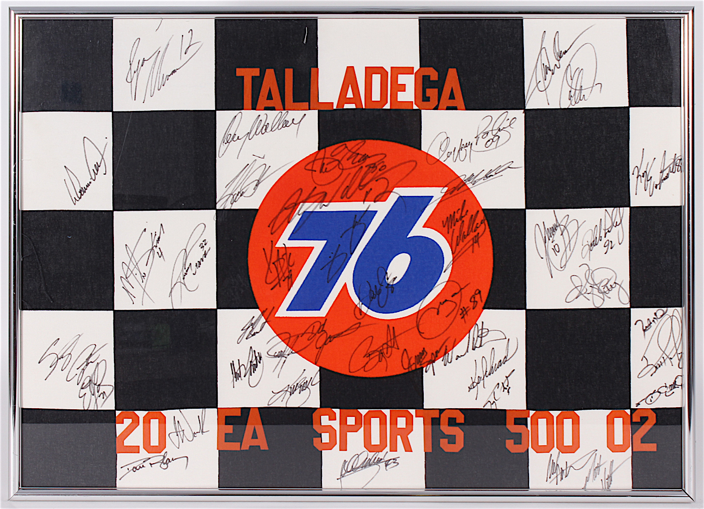 NASCAR Authentic Talladega Checkered Flag Presented to Ken Stabler ...