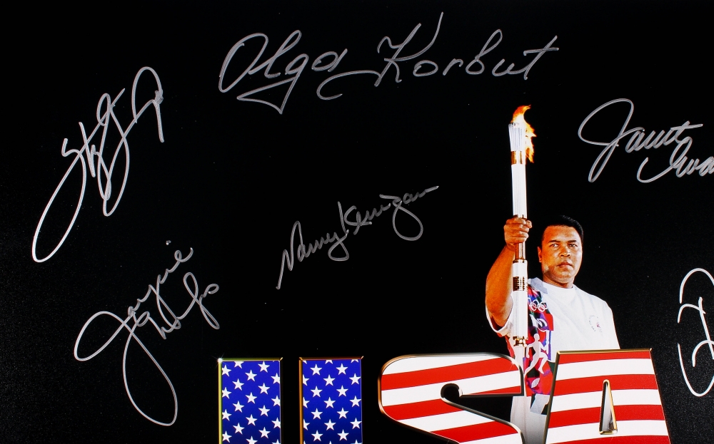 Muhammad Ali "Team USA" 16x20 Photo Signed by (15) Olympic Athletes ...