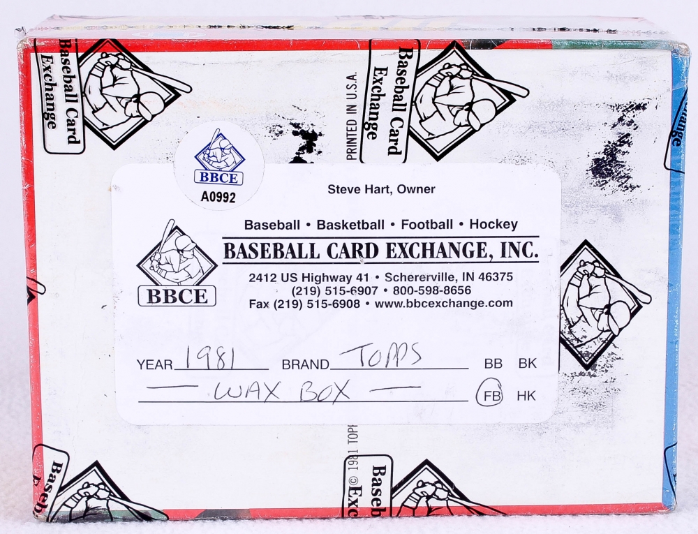 1981 Topps Football Wax Box with (36) Packs | Pristine Auction