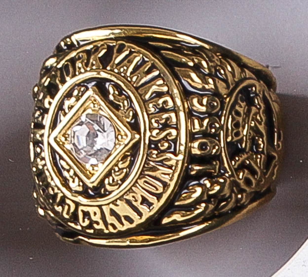 Yogi Berra Signed 22x28 Custom Framed Ring Display Inscribed "He was ...