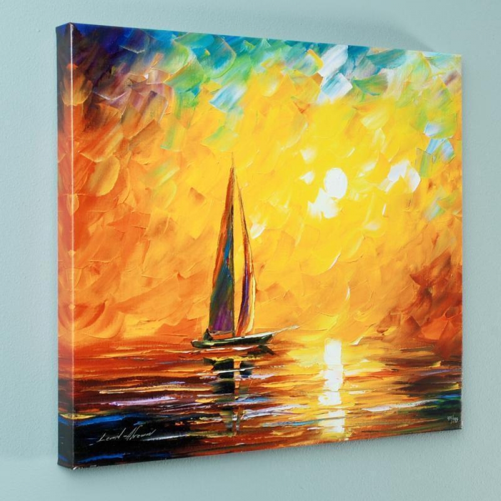 Leonid Afremov Signed Tuscan Sun Limited Edition 22x20 Giclee On Canvas Pristine Auction 