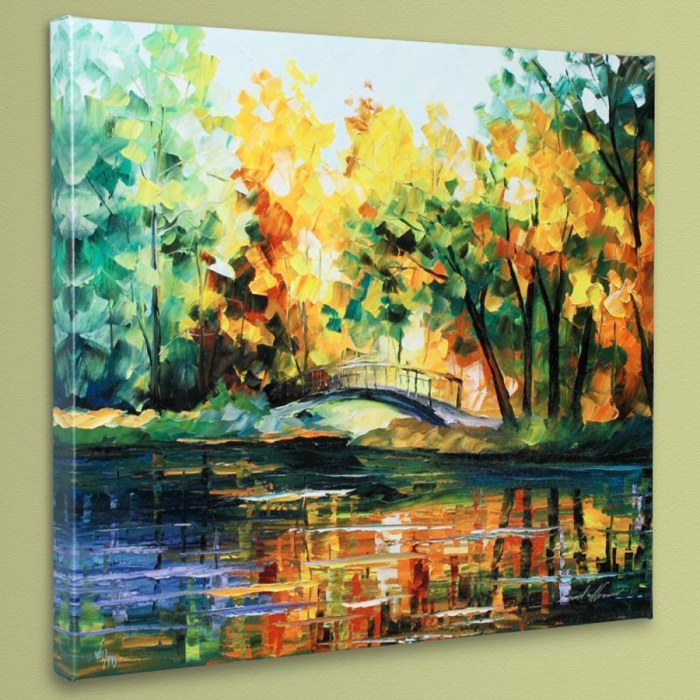 Leonid Afremov To Walk Alone Signed Limited Edition 22x20 Giclee On Canvas Pristine Auction
