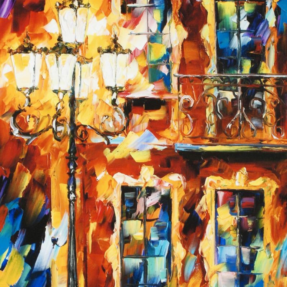 Leonid Afremov Signed Old Light Le 16x27 Giclee On Canvas Pristine Auction 