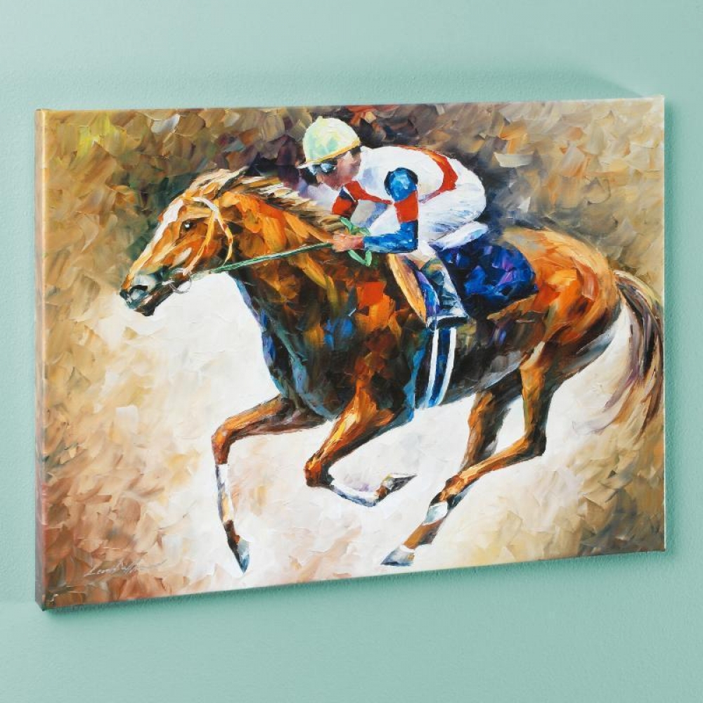 Leonid Afremov Signed First Le 24x18 Giclee On Canvas Pristine Auction