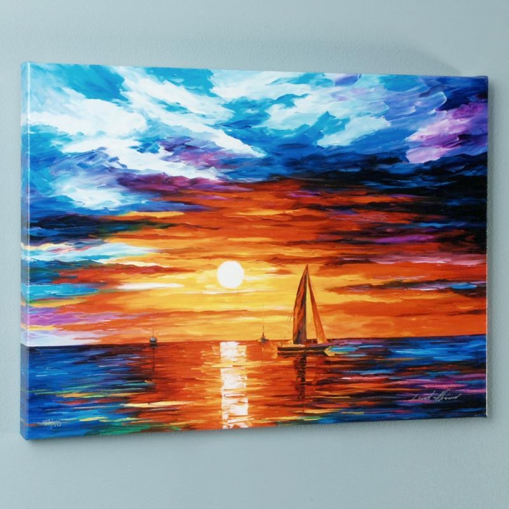 Leonid Afremov Touch Of Horizon Signed Limited Edition 24x18 Giclee On Canvas Pristine Auction 