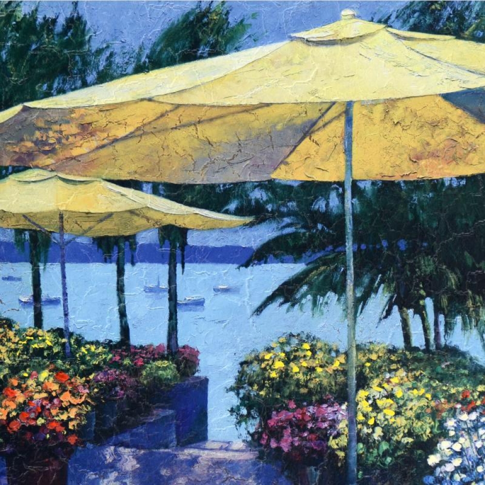Howard Behrens Signed "Flowers by the Sea" Limited Edition 17x27 Hand ...