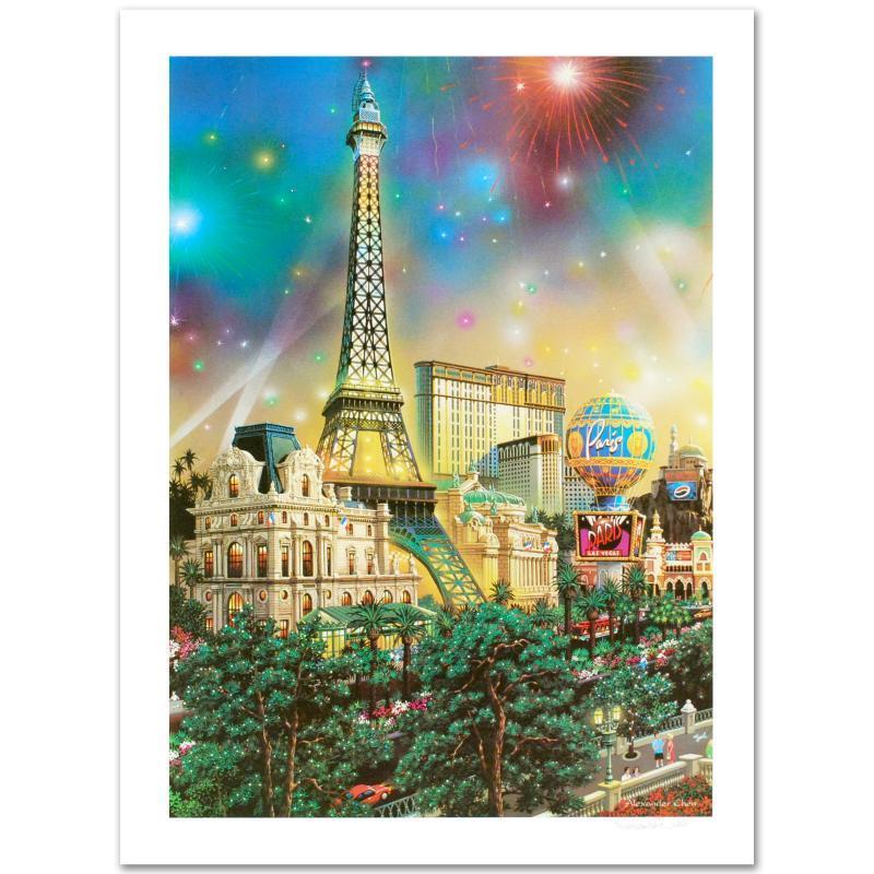 Alexander Chen Signed "Paris" Limited Edition 17x23 Lithograph ...