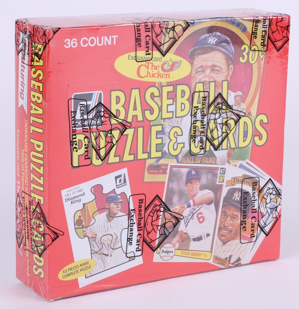 Box Of 1982 Donruss Baseball Cards With (36) Wax Packs | Pristine Auction