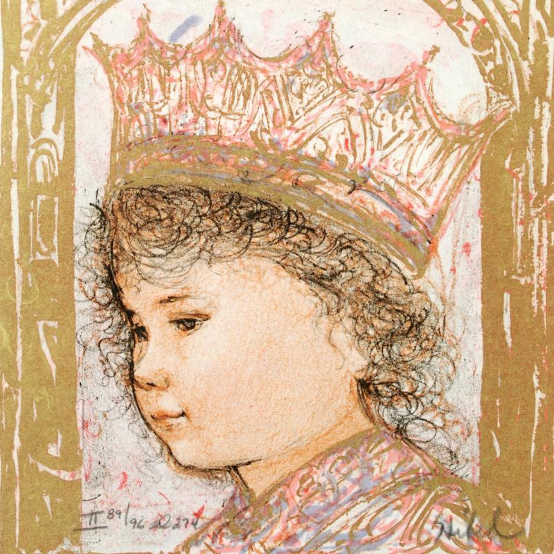 "Celia" Numbered LE 10x10 Lithograph on Rice Paper by Edna Hibel (PA ...