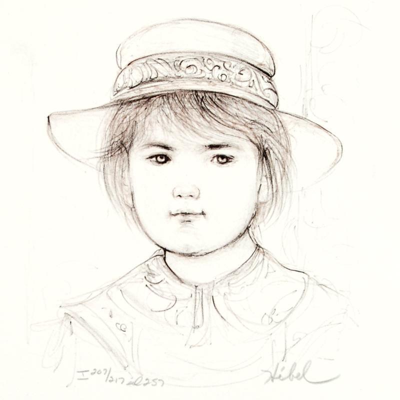 "Kirk" Numbered LE 10x15 Lithograph by Edna Hibel (PA) | Pristine Auction