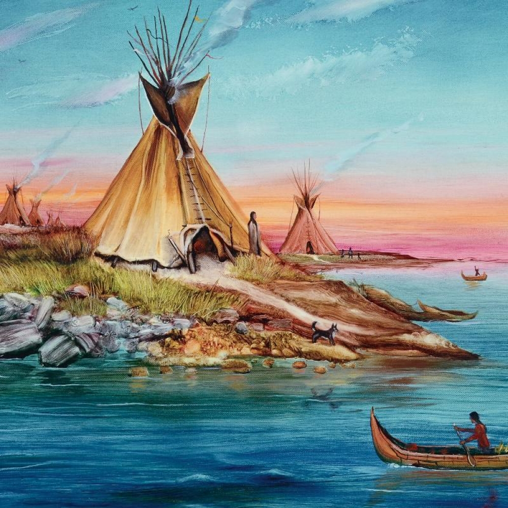 Martin Katon "Tipi Territory" Signed Limited Edition 20x29 Giclee on ...