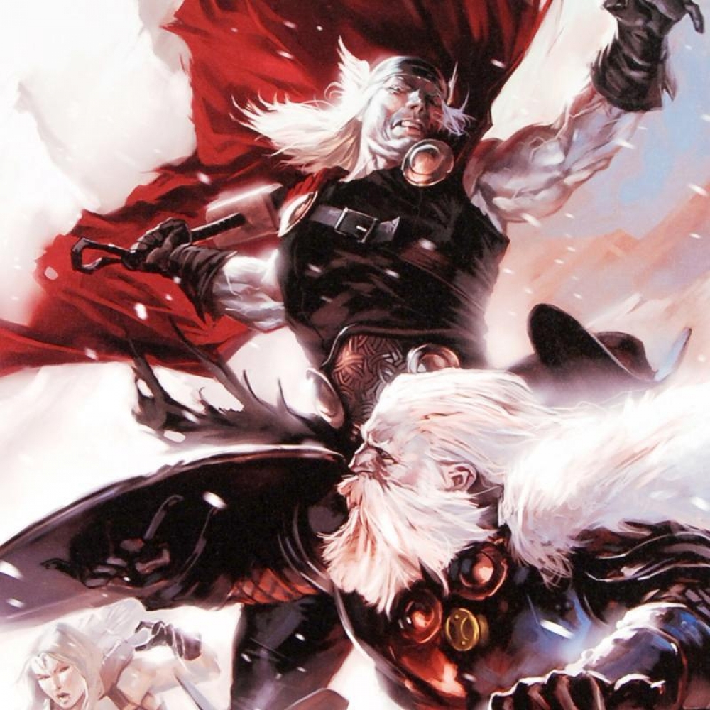 "Thor: Man of War #1" LE 18x27 Giclee on Canvas by Clay Mann and Marvel ...