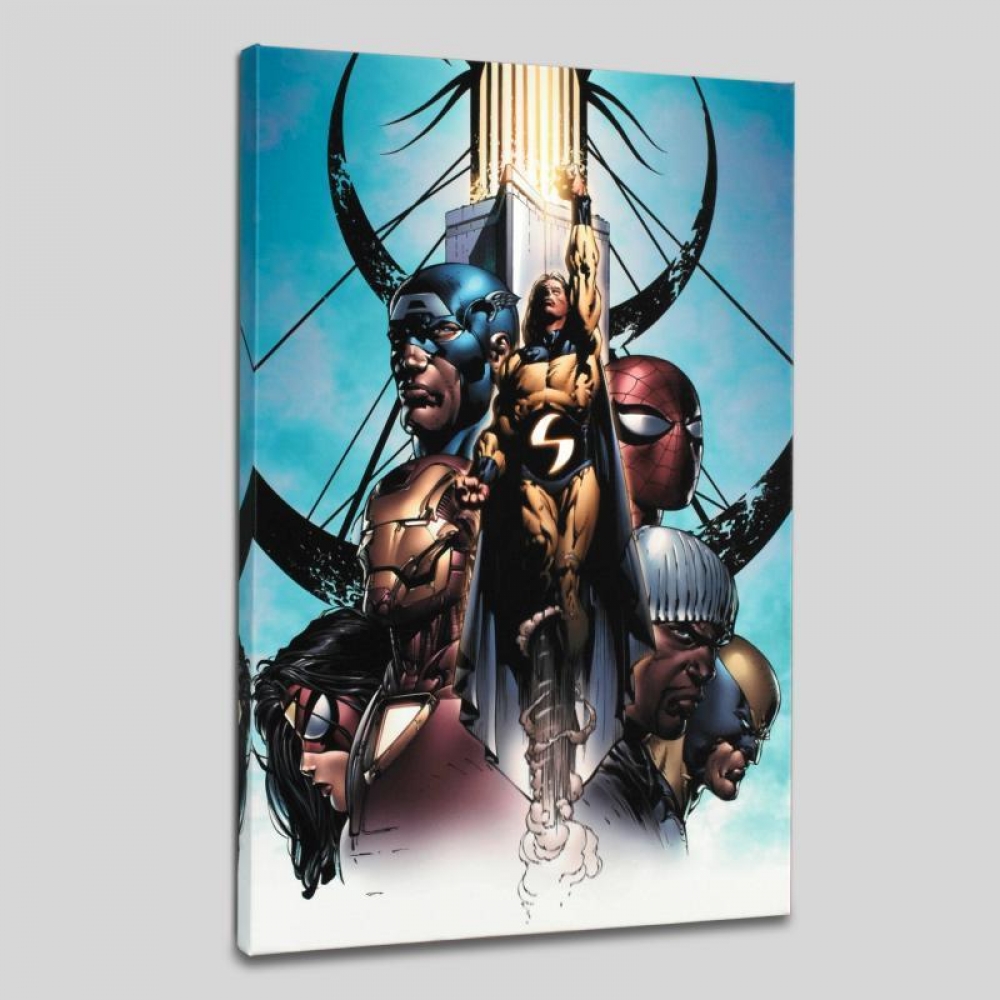 "New Avengers #10" Limited Edition 18x27 Giclee on Canvas by David ...