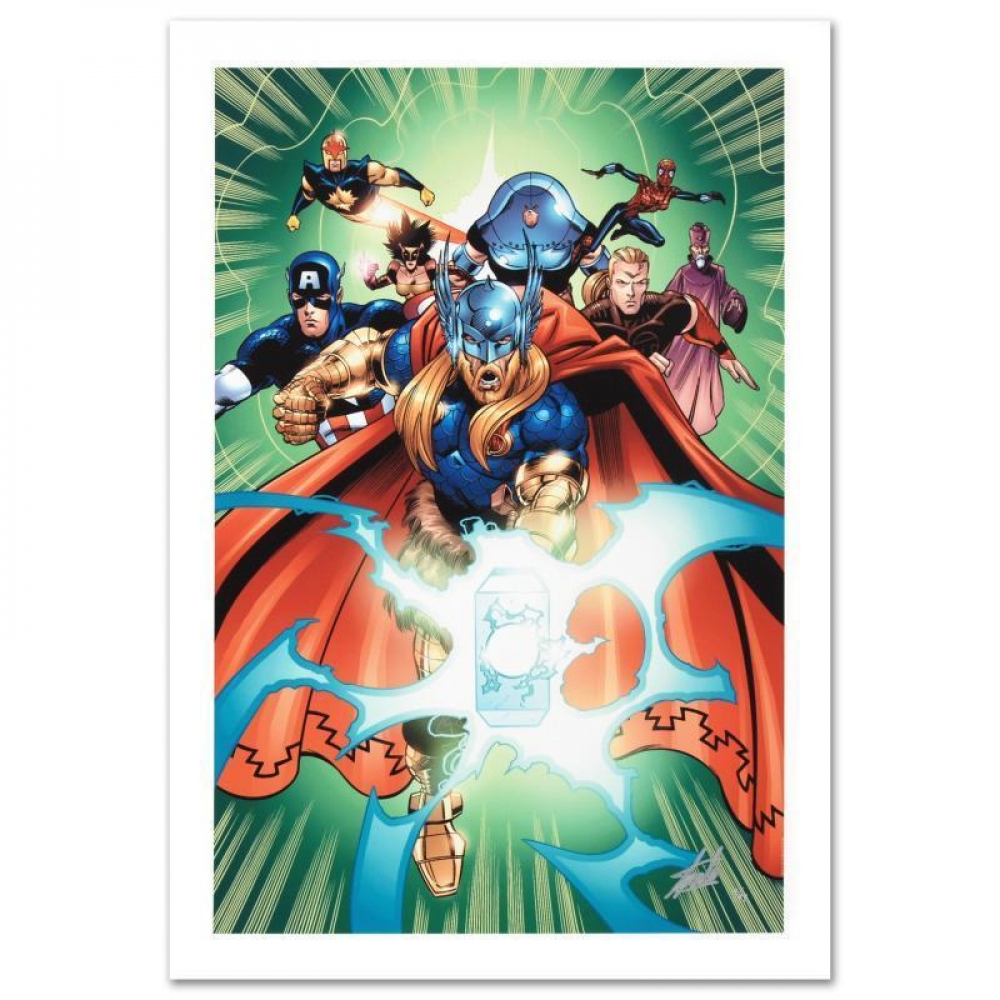 Stan Lee Signed "Last Hero Standing #5" LE 18" x 27" Giclee on Canvas ...