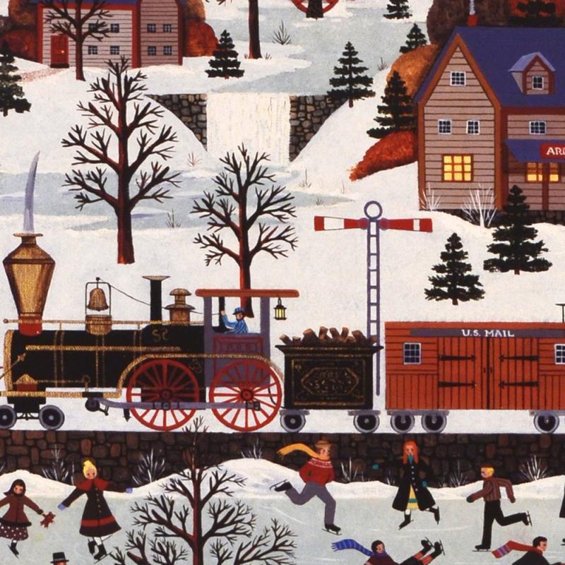 "The View at Ardmore Junction" LE 13x16 Lithograph by Jane Wooster ...