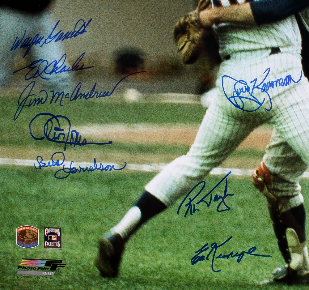 1969 Mets Team-Signed 16x20 Photo Signed By (10) with Ed Charles, Jack ...