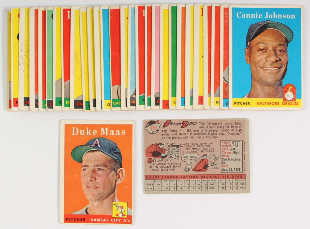 Lot of (30) 1958 Topps Baseball Cards | Pristine Auction