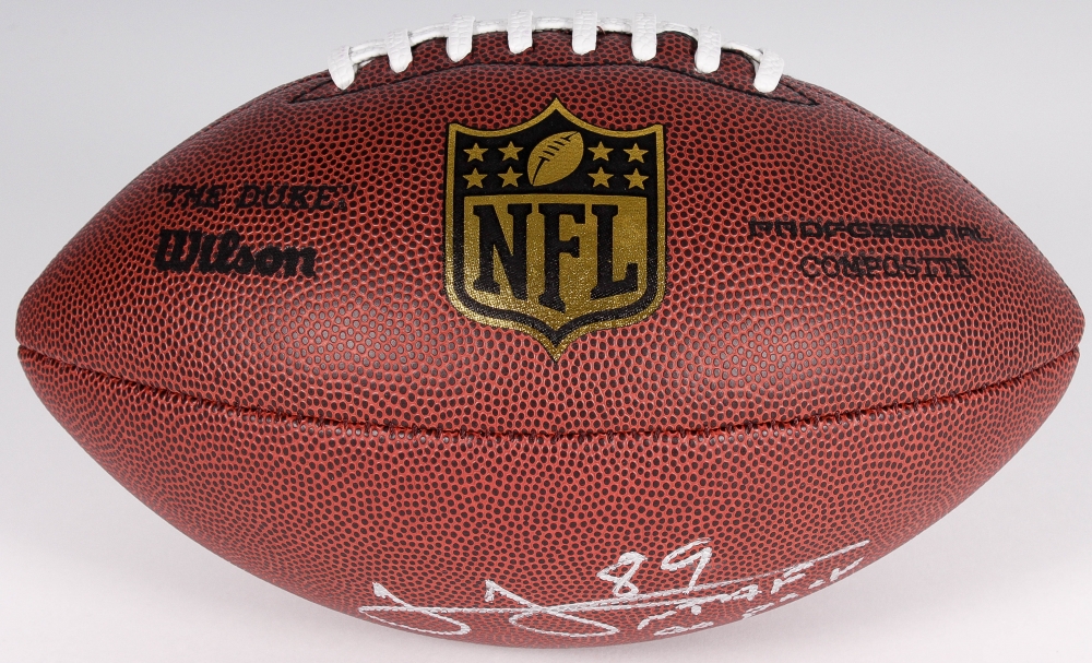 James Jones Signed Wilson NFL Football Inscribed "NTAF" & "Go Pack ...