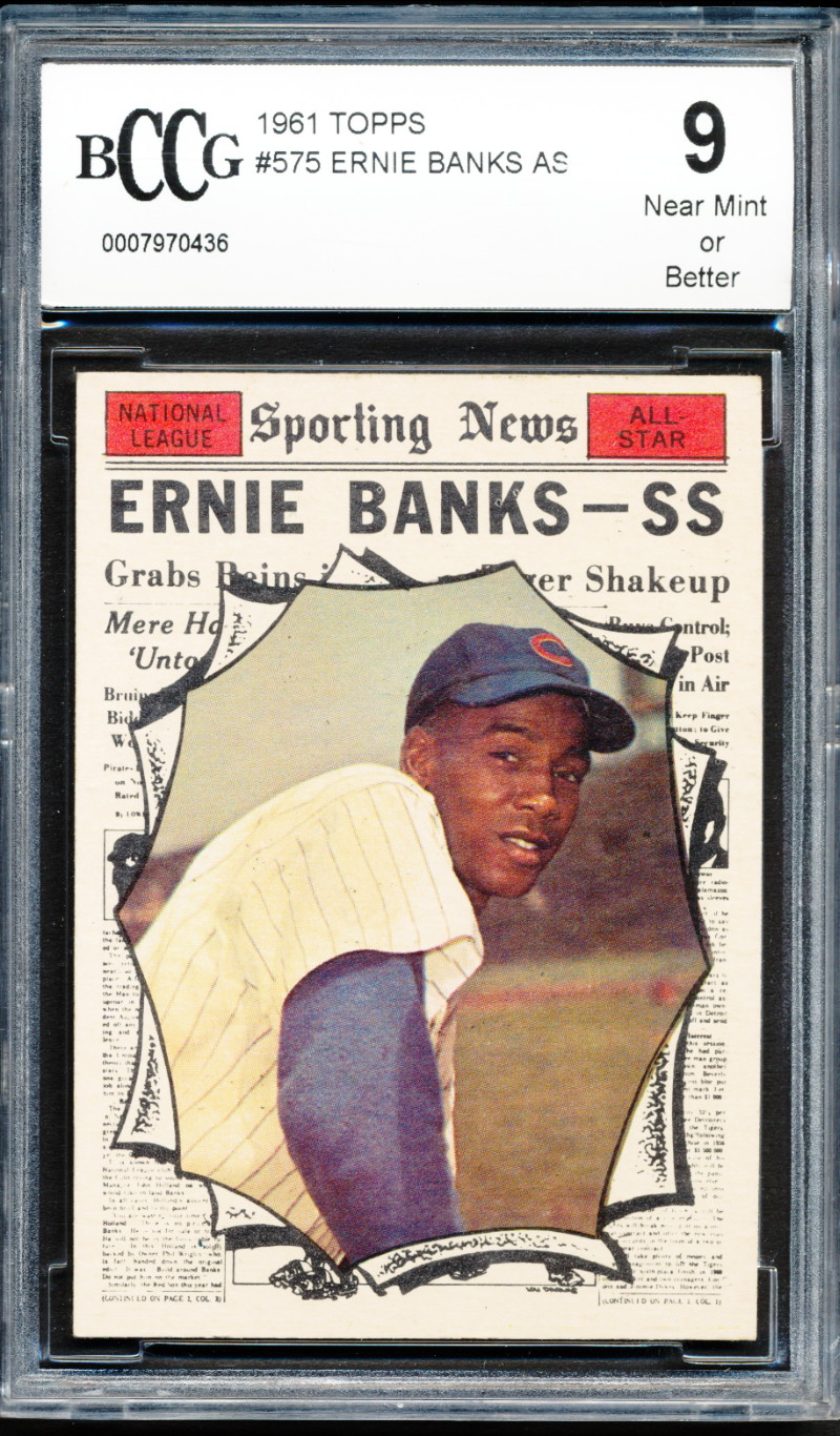 Ernie Banks 1961 Topps #575 All-Star (BCCG 9) | Pristine Auction