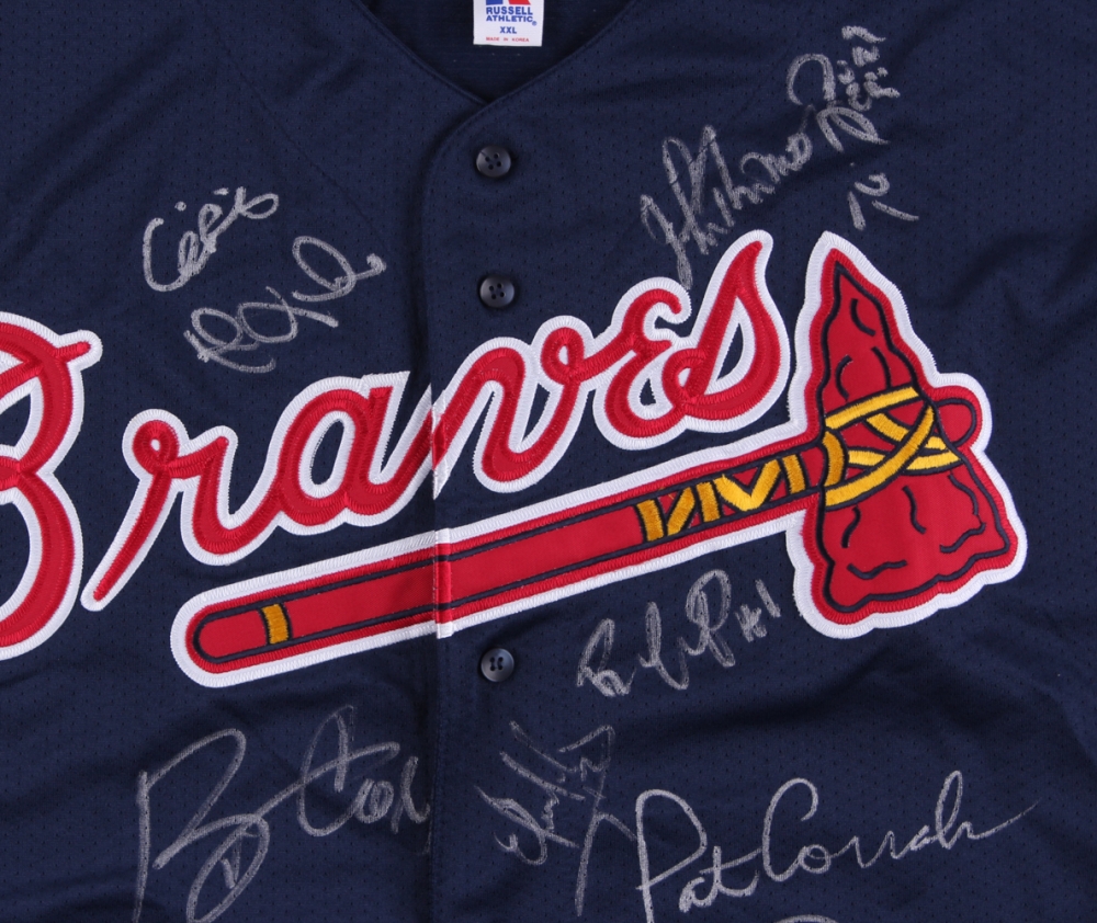2004 Braves Team-Signed Jersey with (19) Signatures Including Paul Byrd ...