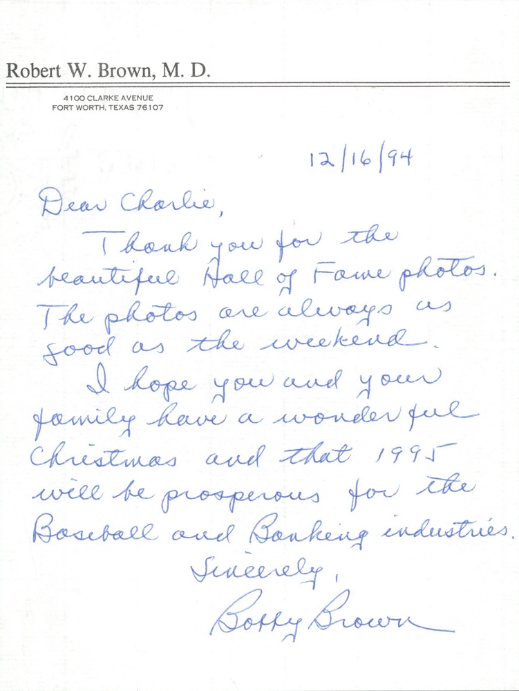 Bobby Brown Signed Hand-Written Letter (PSA COA) | Pristine Auction