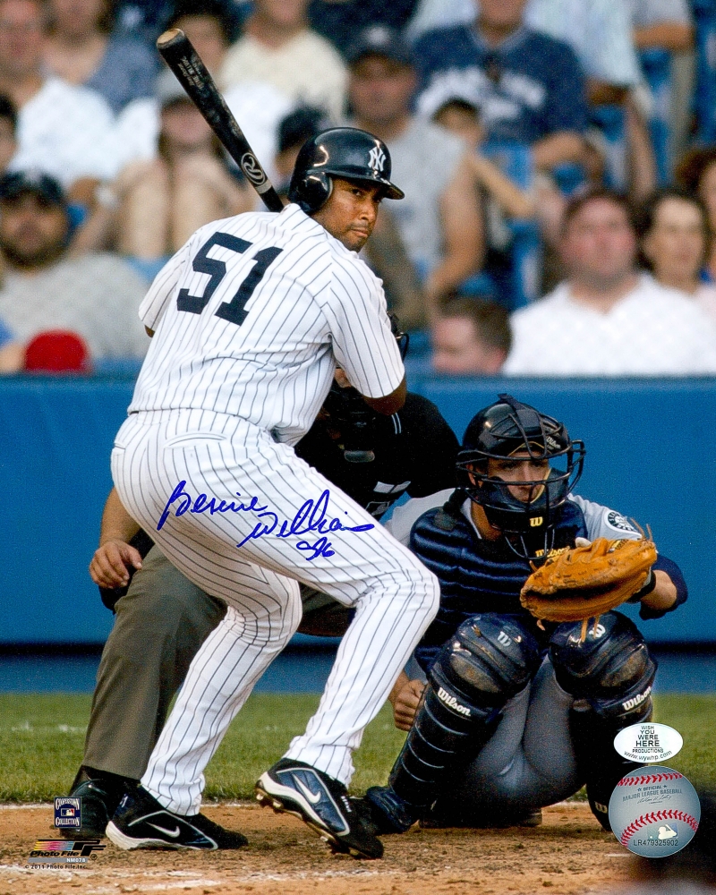 Bernie Williams Signed Yankees 8x10 Photo (Wish You Were Here ...